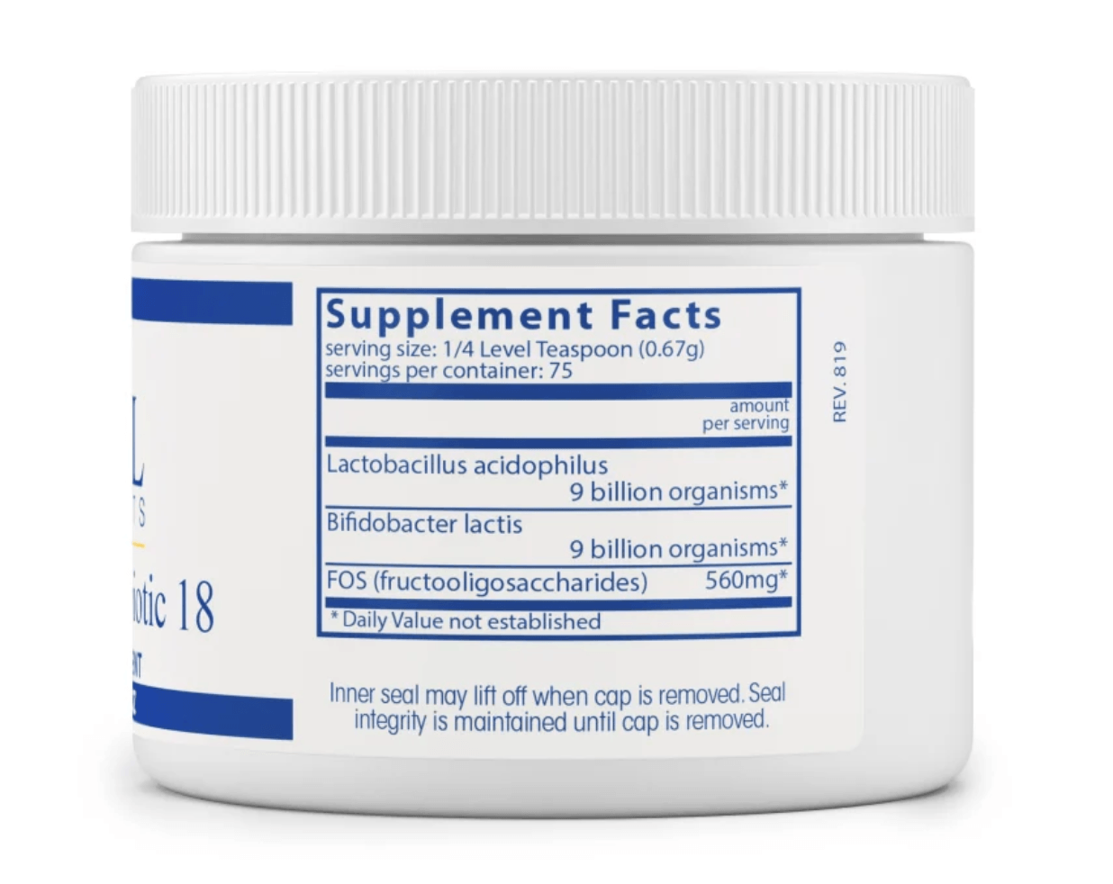 Ultra Pure Probiotic 18 - 50.3 Grams | Healthy Habits Living