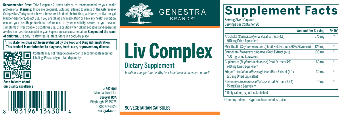 Liv Complex - 90 Capsules – Healthy Habits Living