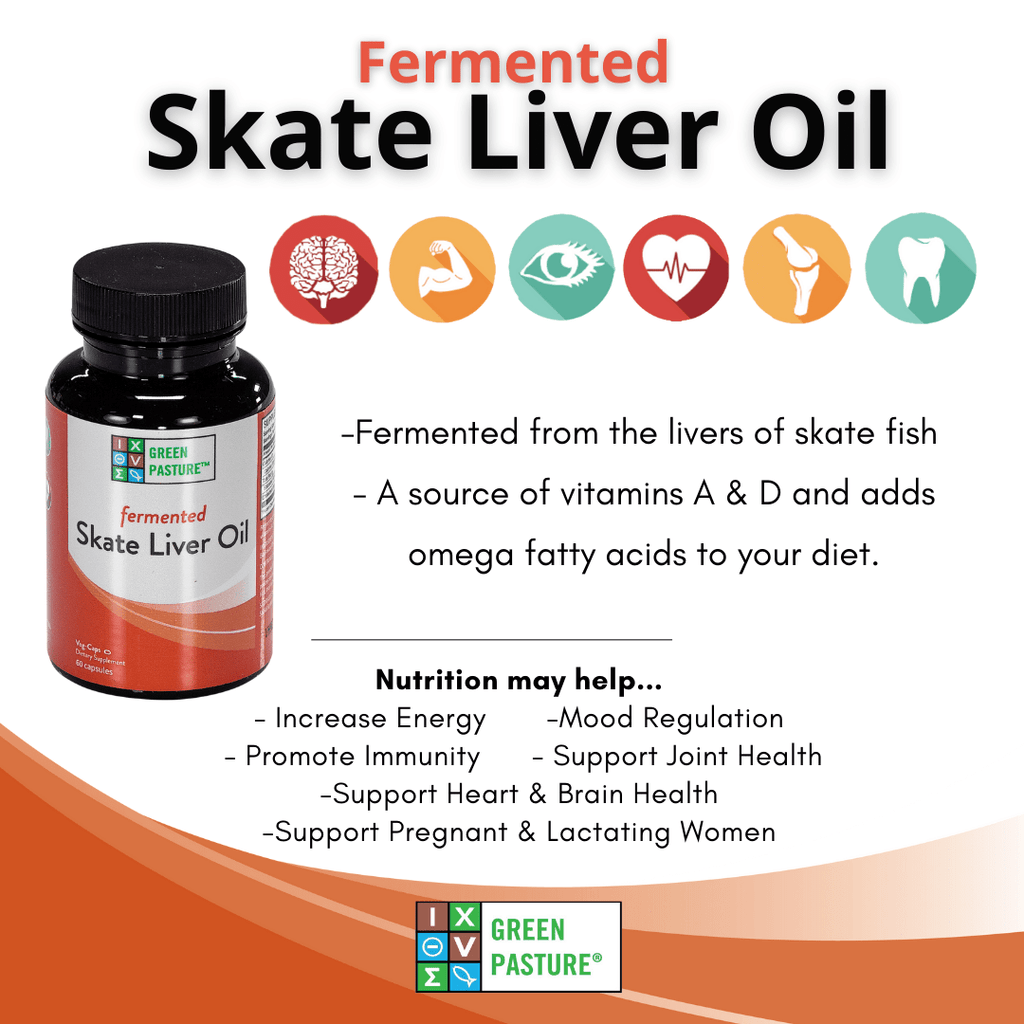 Fermented Skate Liver Oil - 120 capsules | Healthy Habits Living