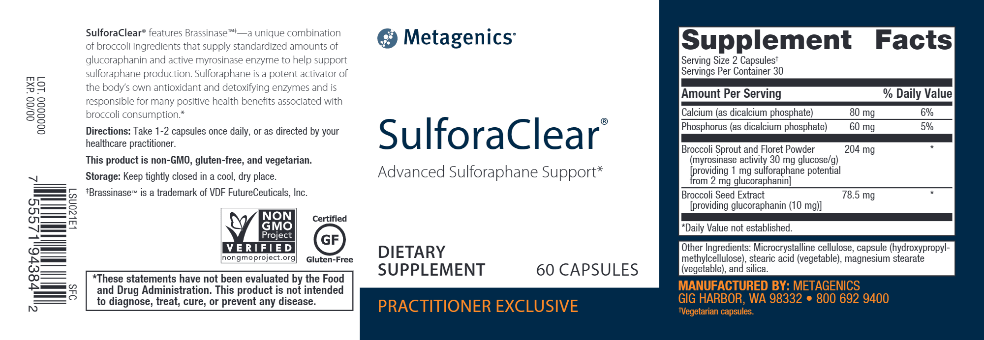 SulforaClear - 60 Capsules – Healthy Habits Living