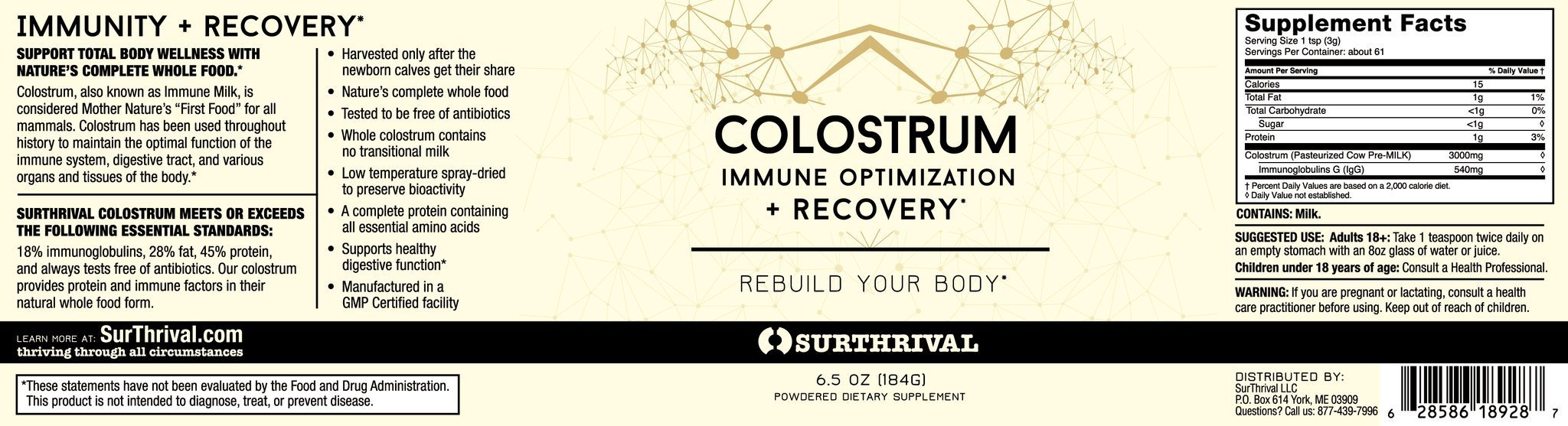 Colostrum Powder Default Category SurThrival
