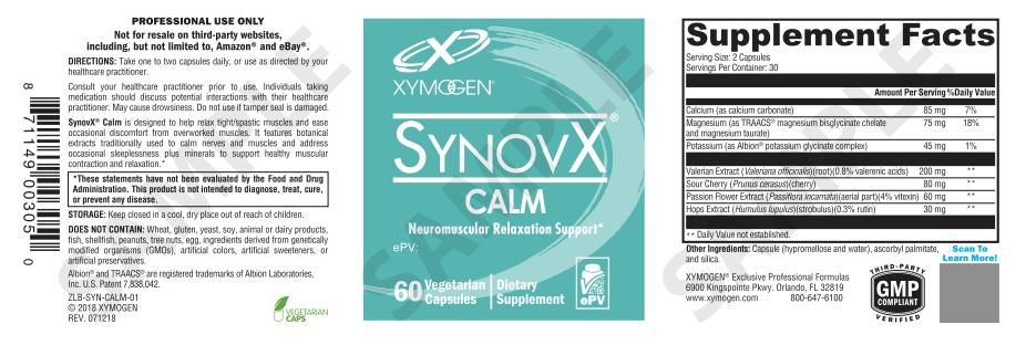 SynovX® Calm - 60 Capsules – Healthy Habits Living