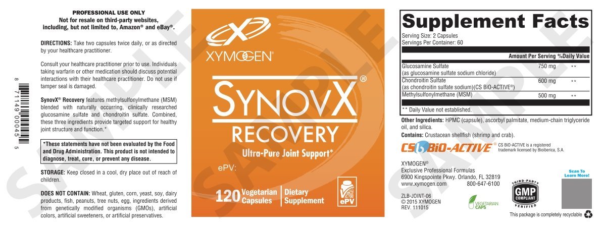 SynovX® Recovery - 120 Capsules | Healthy Habits Living