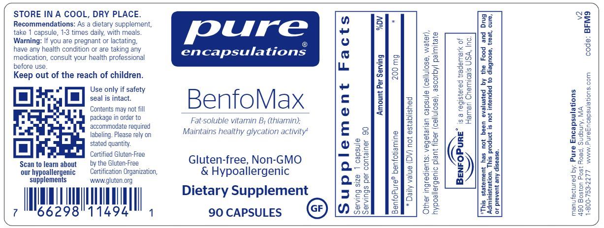 BenfoMax - 90 Capsules Default Category Pure Encapsulations BenfoMax 90's