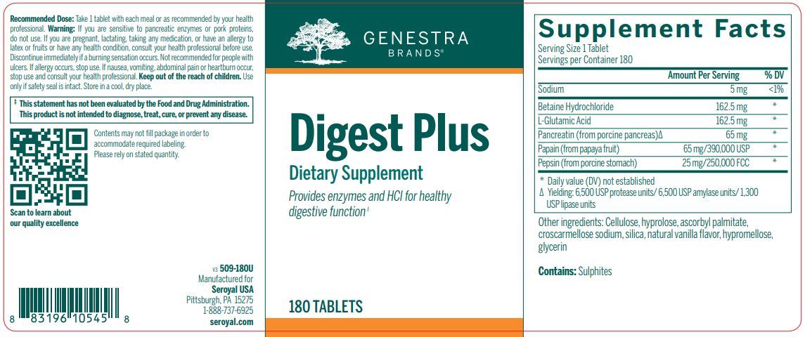 Genestra Digest Plus | Digestion Enzyme Supplement – Healthy Habits Living