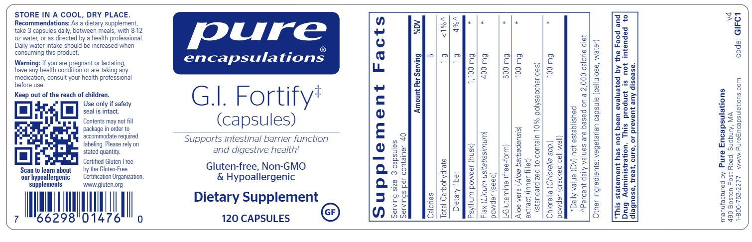G.I. Fortify (Capsules) - 120 Capsules | Healthy Habits Living