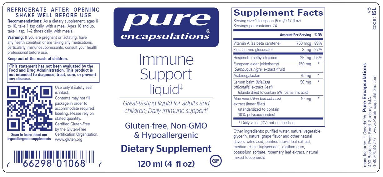 Immune Support Liquid - 120 ml – Healthy Habits Living