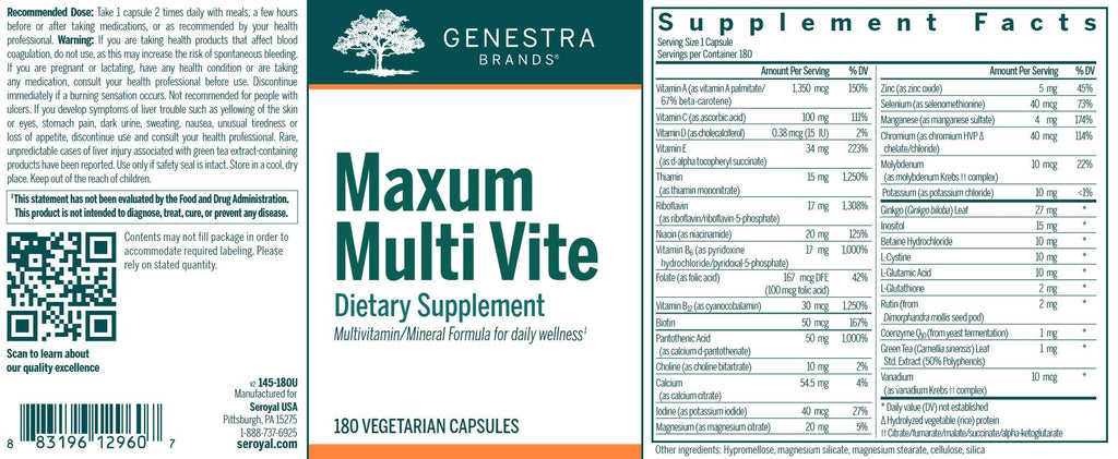 Maxum Multi Vite | Healthy Habits Living