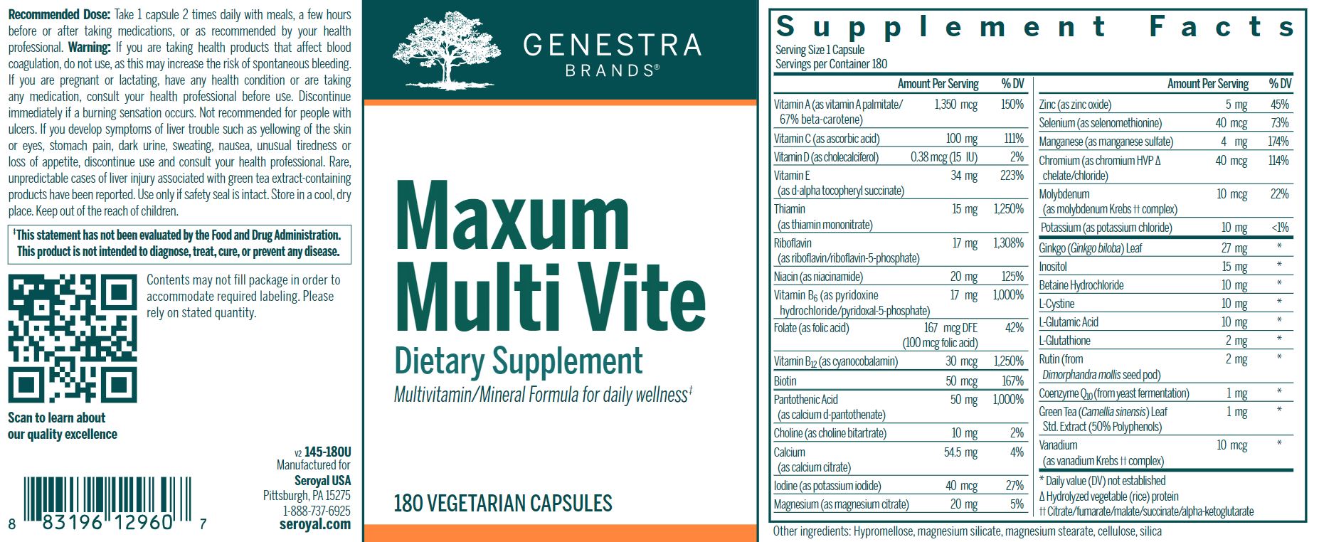 Maxum Multi Vite | Healthy Habits Living