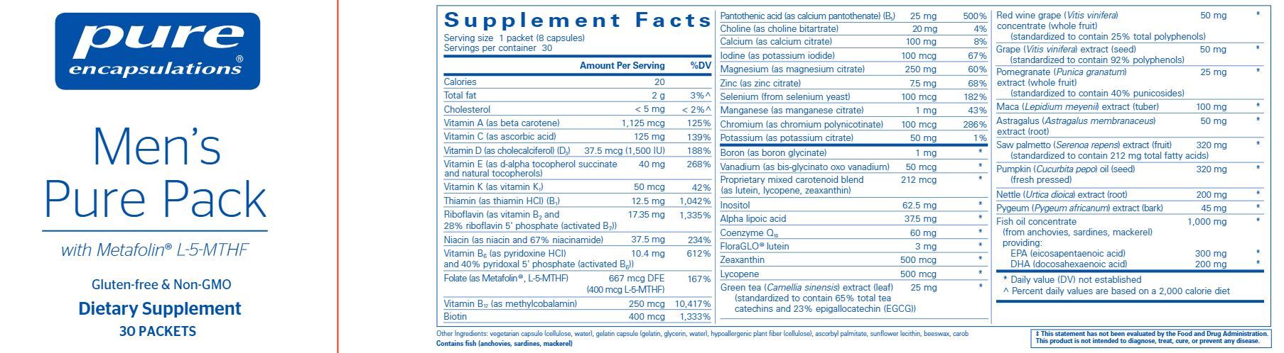 Men's Pure Pack - 30 Packets | Healthy Habits Living