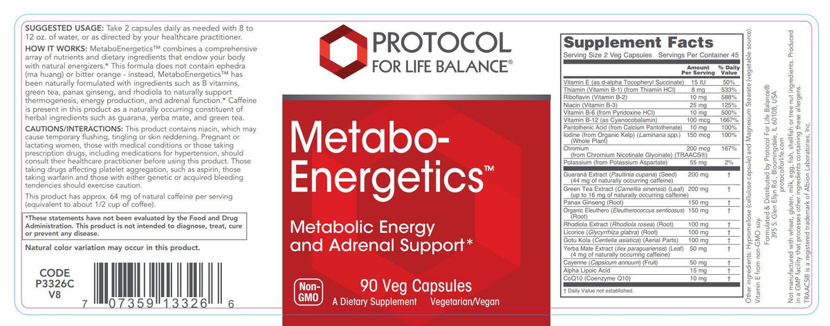 MetaboEnergetics™ - 90 Capsules | Healthy Habits Living