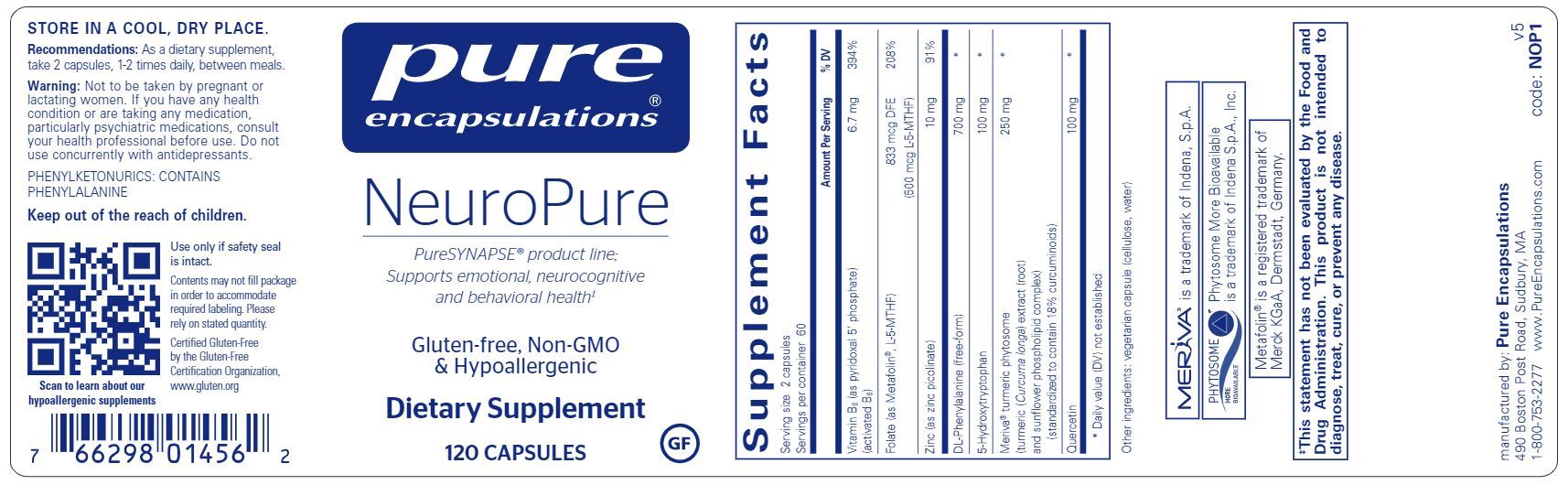 NeuroPure - 120 Capsules | Healthy Habits Living