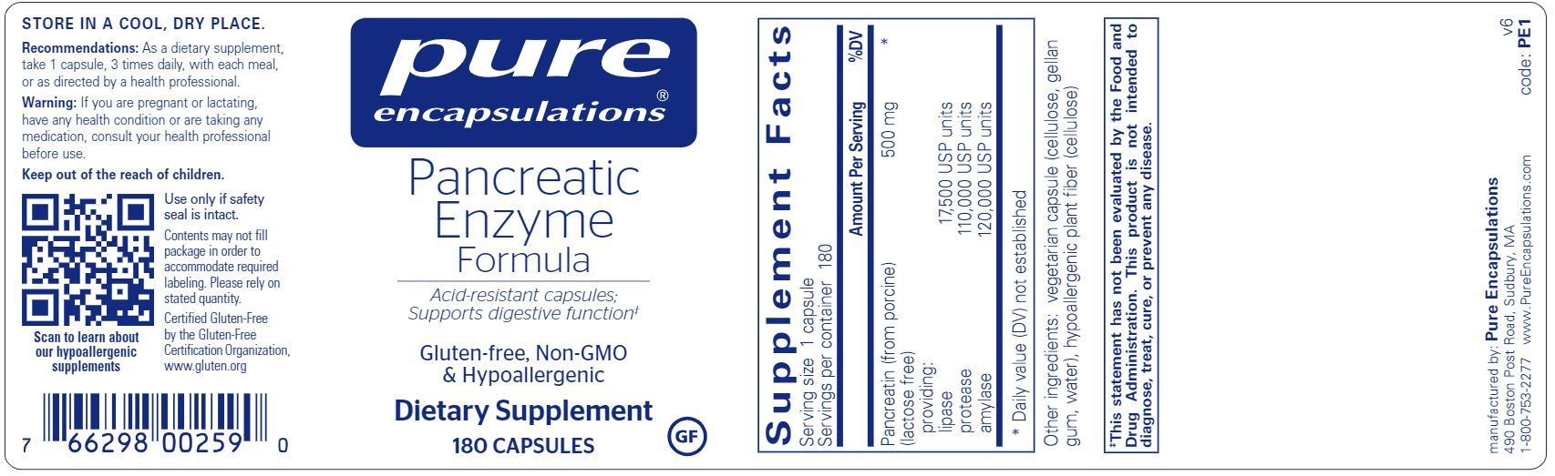 Pancreatic Enzyme Formula – Healthy Habits Living