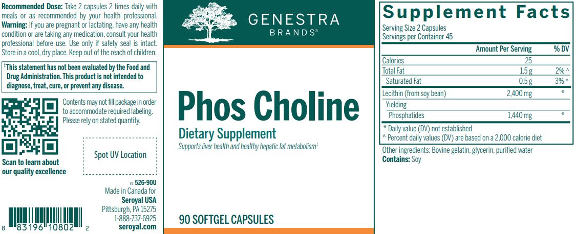 Phos Choline - 90 Capsules | Healthy Habits Living