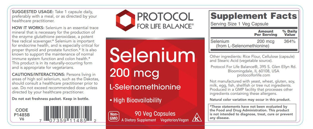 Selenium 200 mcg - 90 Veg Capsules | Healthy Habits Living