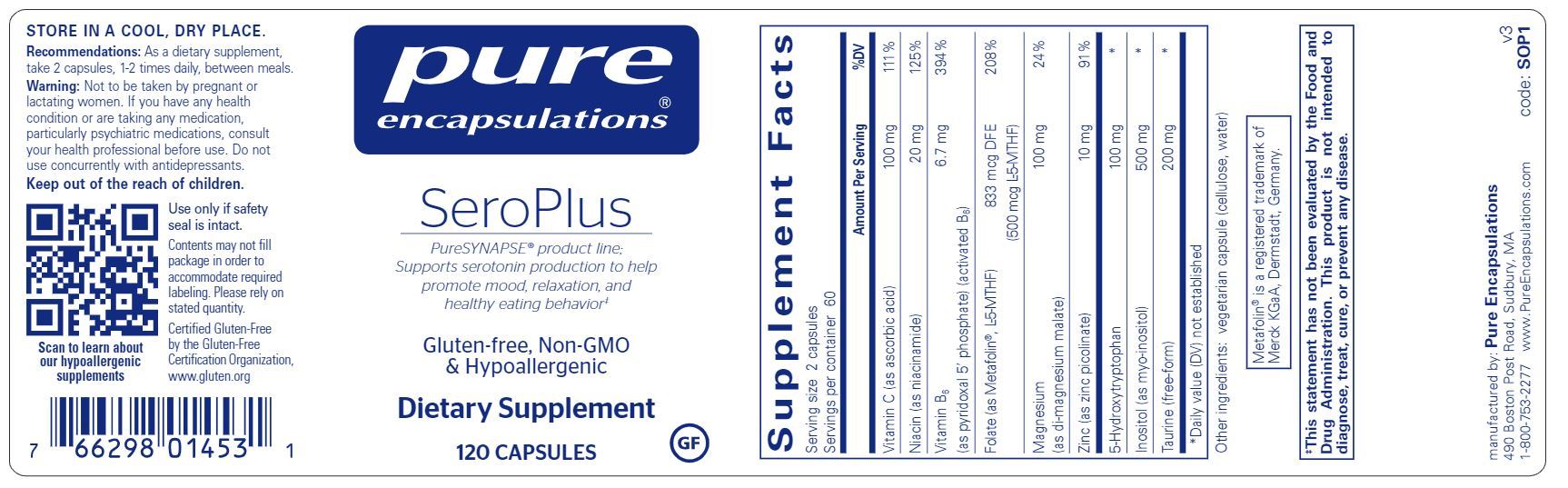 SeroPlus - 120 Capsules | Healthy Habits Living