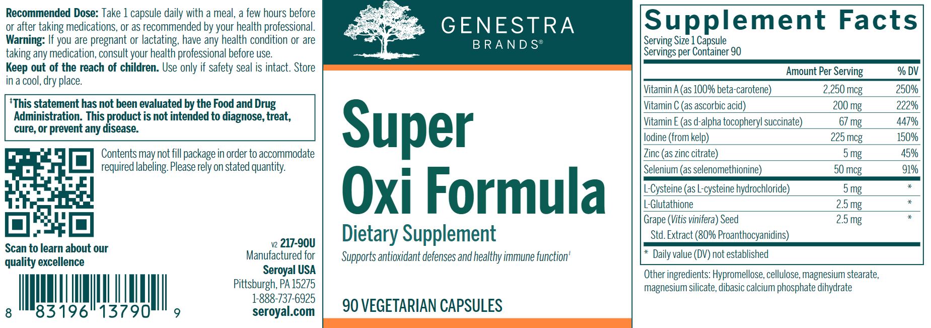 Super Oxi Formula - 90 Capsules – Healthy Habits Living