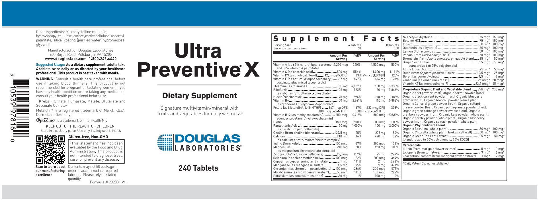 Ultra Preventive® X Tablets | Healthy Habits Living