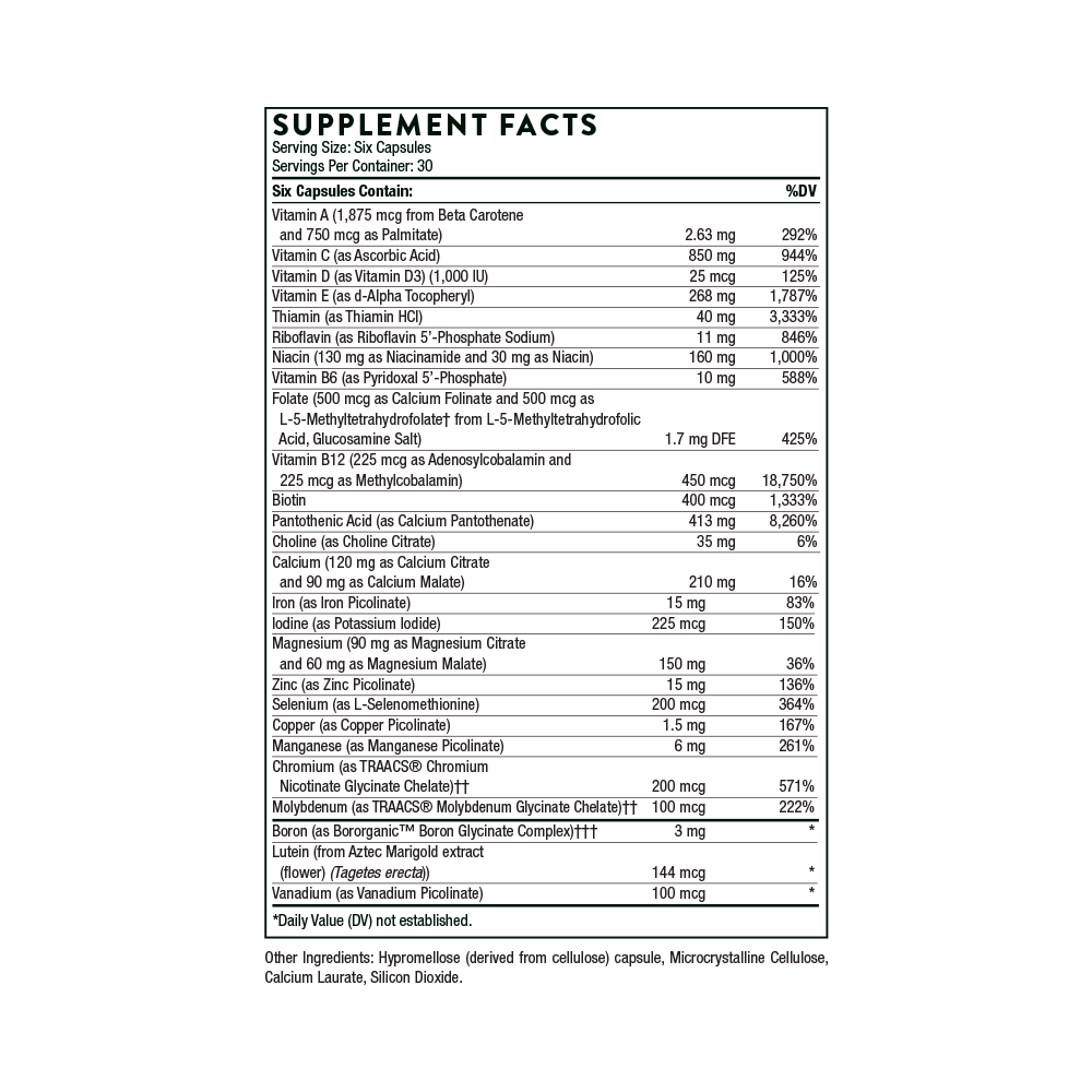 Basic Nutrients IV - 180 Capsules – Healthy Habits Living